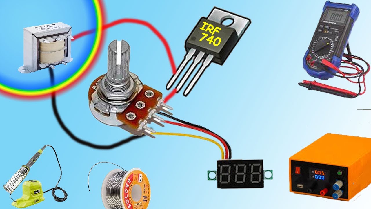 IRF740 Mosfet | Voltage Regulator Using Mosfet Transistor| DC Power ...