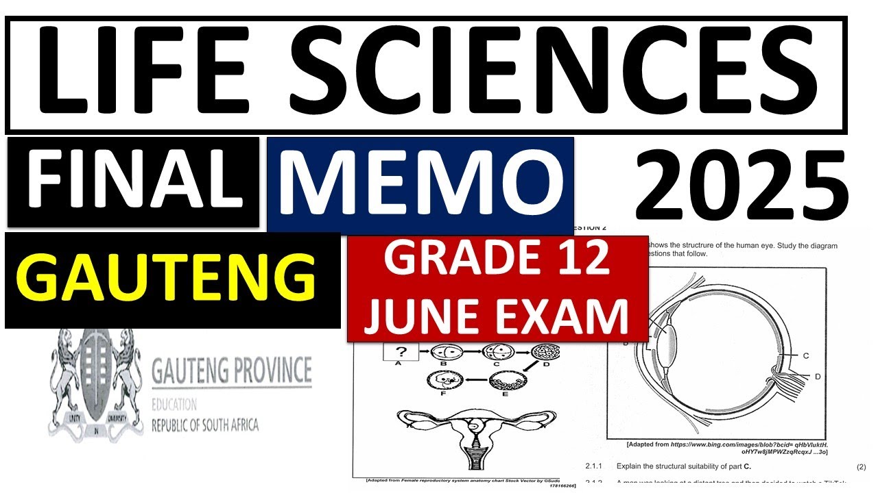 MEMO 2025 LIFE SCIENCES GRADE 12 JUNE EXAMS GAUTENG THUNDEREDUC GRADE ...