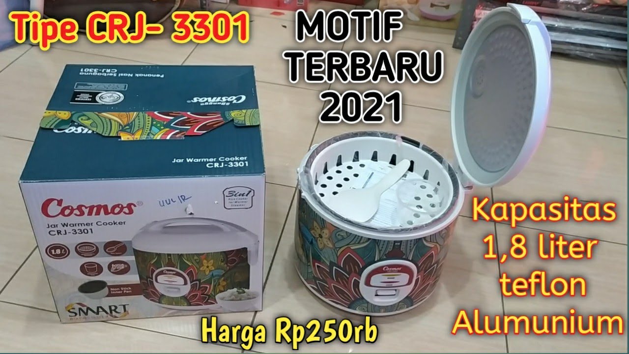 magic com COSMOS CRJ- 3301 MOTIF TERBARU 2021 ukuran 1,8 liter - YouTube