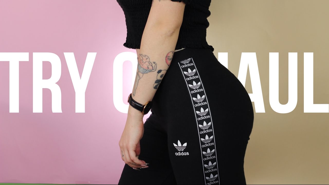 Adidas girl, Fishnet addicted, 90's look ♥ TRY ON HAUL - YouTube