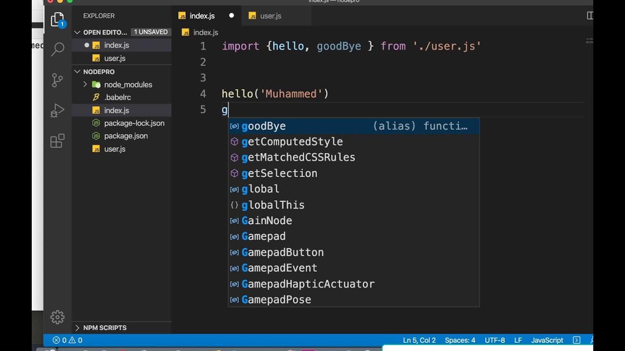 67 JavaScript ES6 | Exporting and Importing a Module - YouTube