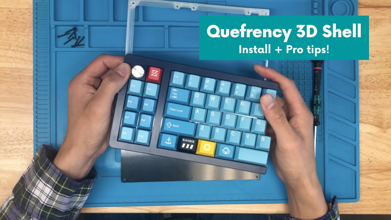 Adding Quefrency 3D Printed Case Pieces to FR4 Plates - YouTube