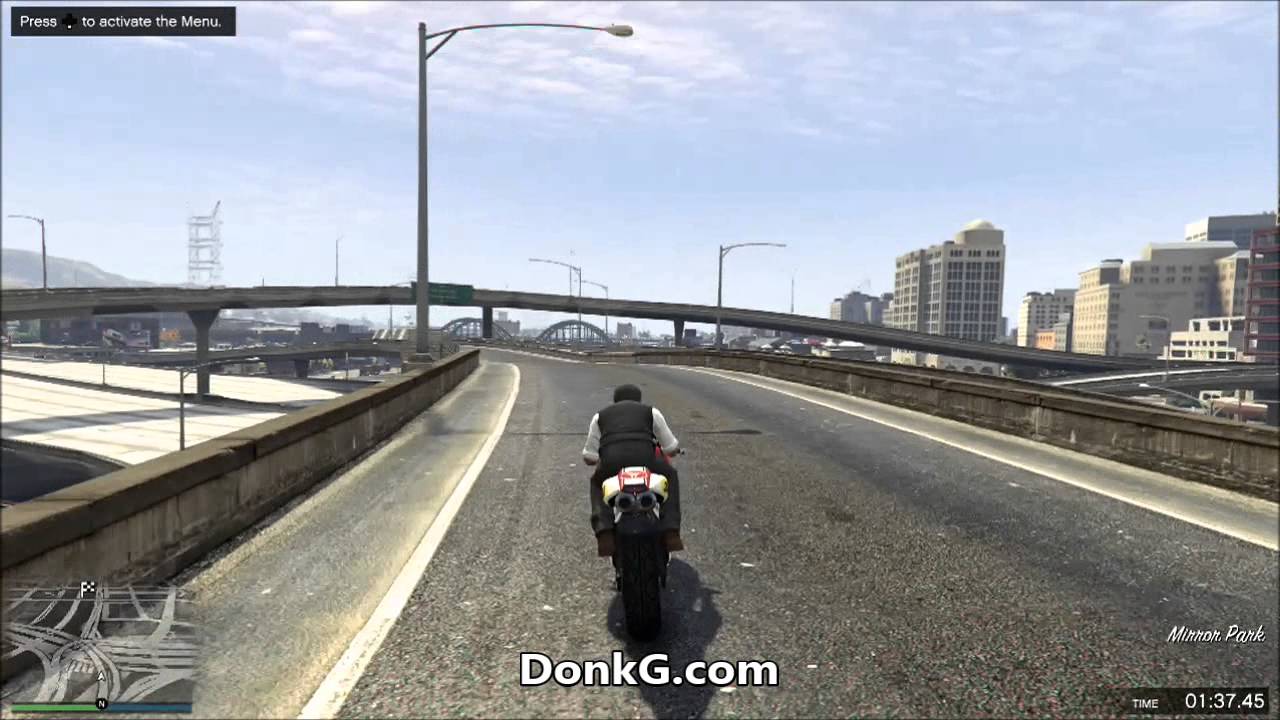 GTA V LS River Stunt Jump - YouTube