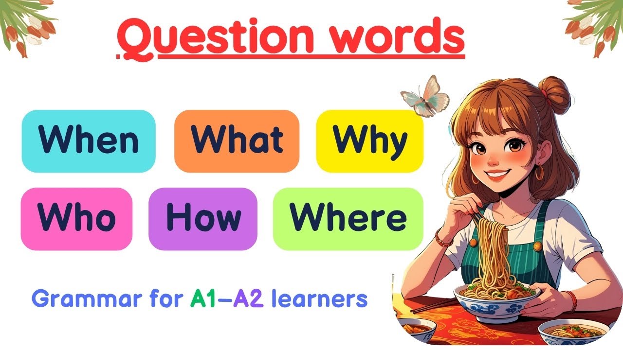 Learn Wh- Questions 🧠 What, When, Where, Why, How, Who | English ...