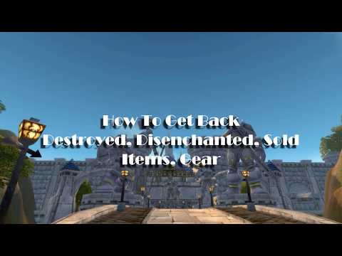 How To Recover A Vendored Item In Wow