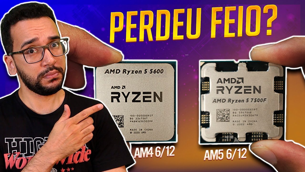 ENVELHECEU MAL? R5 6/12 AM4 VS R5 6/12 AM5 - RYZEN 5 5600 VS RYZEN 5 ...
