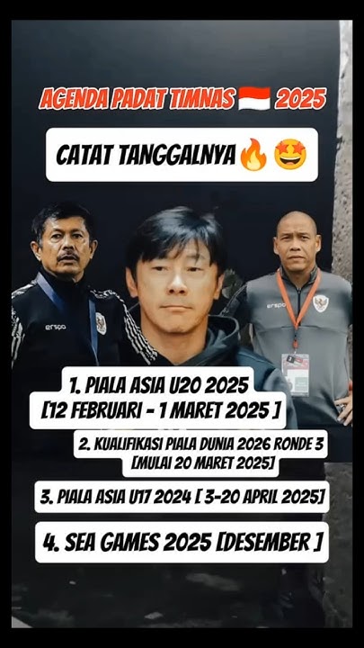 Agenda padat TIMNAS🇲🇨2025 jangan lupa catat tanggalnya🔥 #short - YouTube