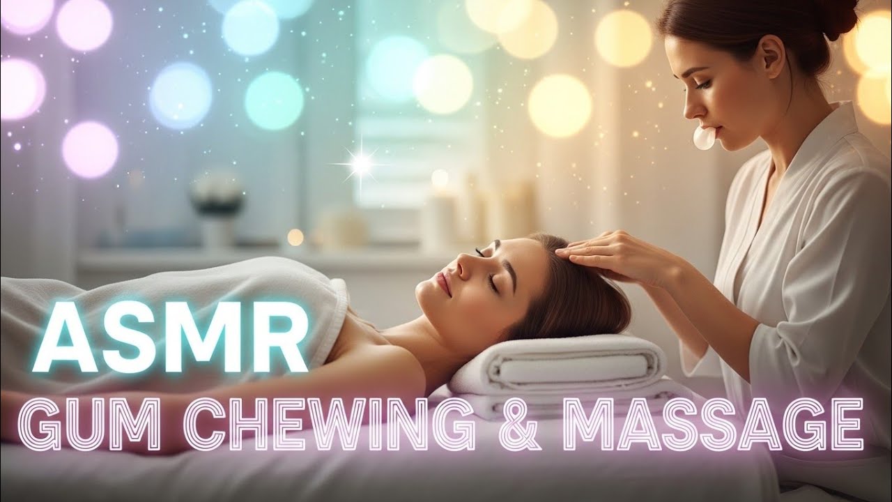 ASMR Gum Chewing and Calming Massage for Sleep - YouTube
