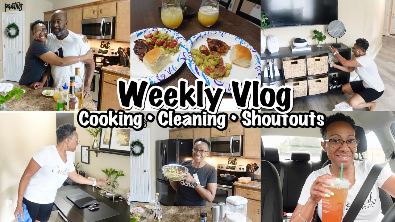 WEEKLY VLOG | COOK & CLEAN WITH ME | CLEANING MOTIVATION | SHOUTOUTS ...
