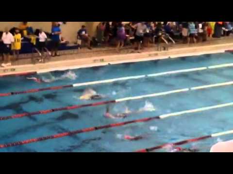 Hallie Stewart 100 back age group champs - YouTube