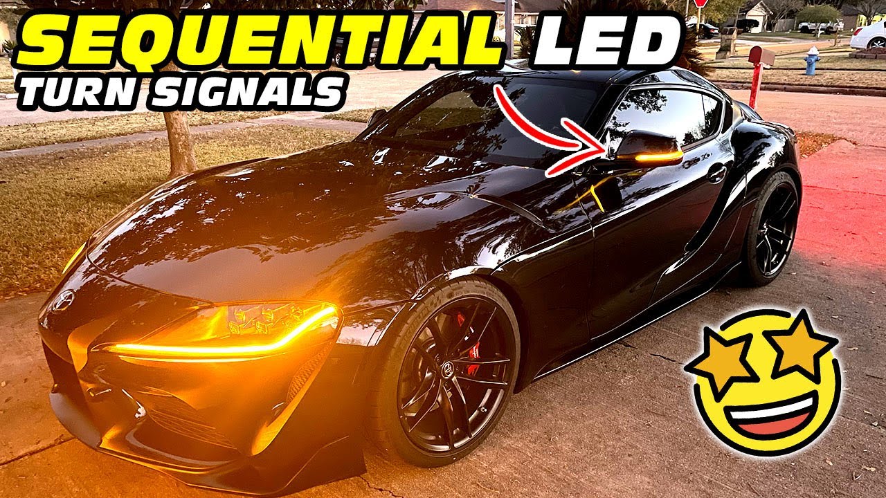 Amazing Sequential LED Turn Signals For the SUPRA MK5 - YouTube