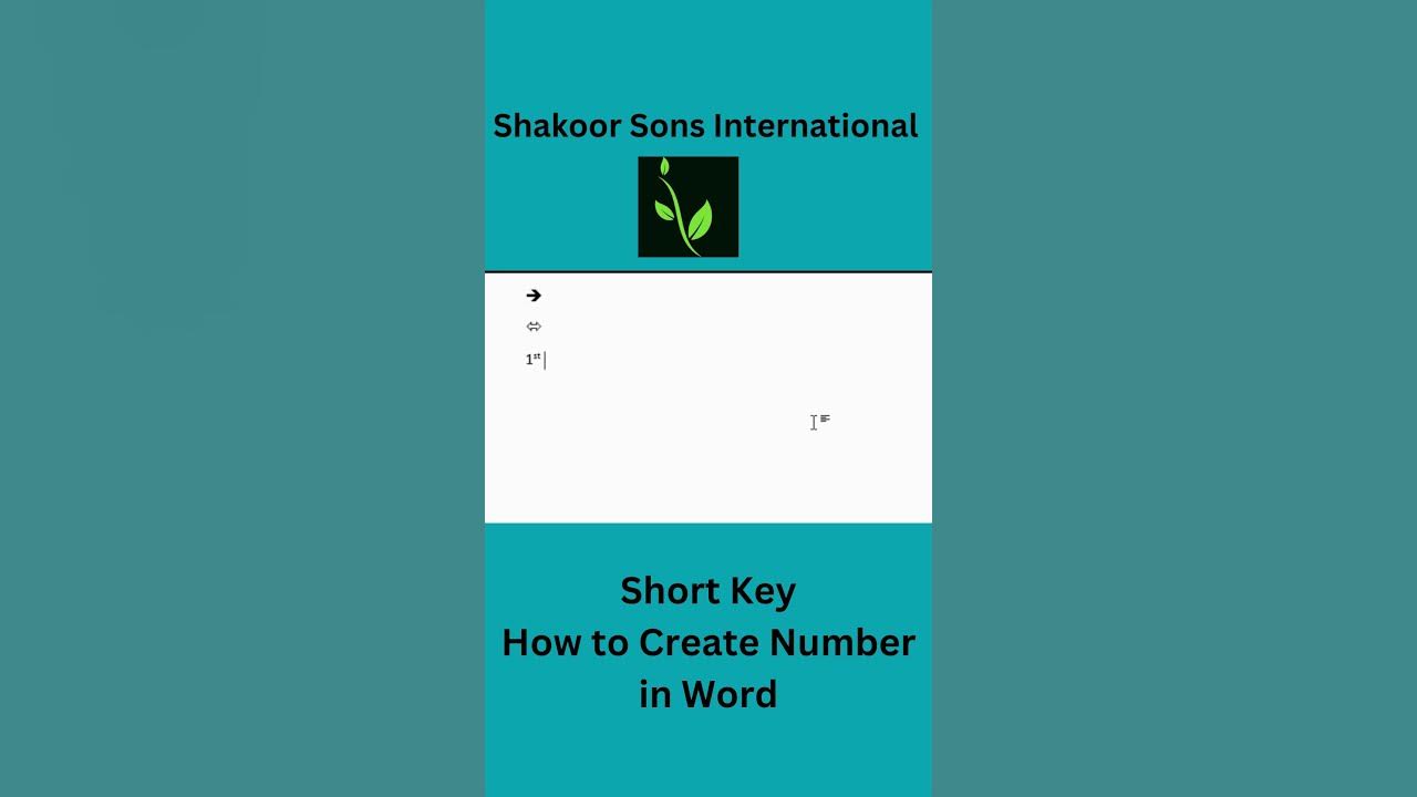 How To Create Number In Word youtubeshorts shorts microsoft YouTube how-to-create-number-in-word-youtubeshorts-shorts-microsoft-youtube