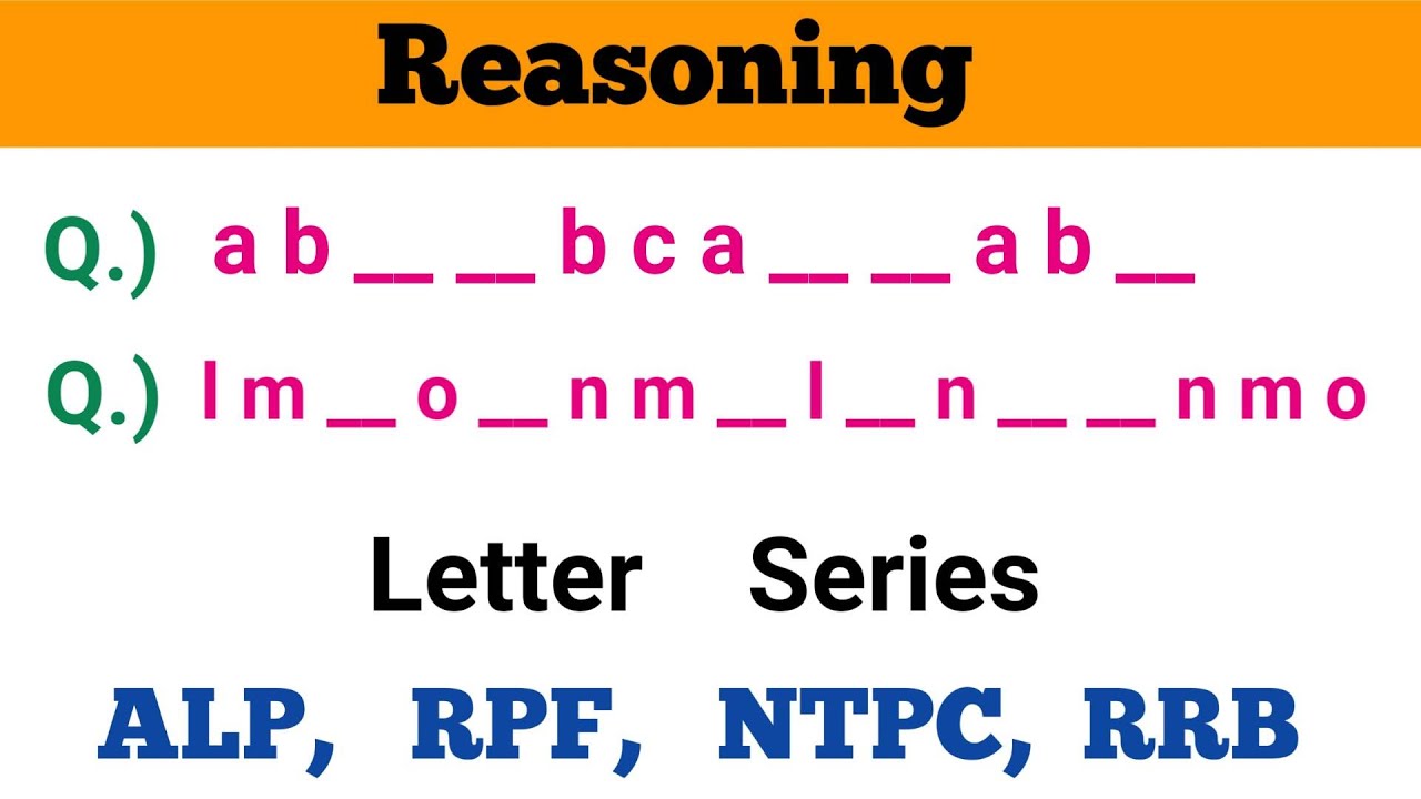 Reasoning Letter Series || इस - बार Exam पार || SSC, CGL, UP POLICE ...