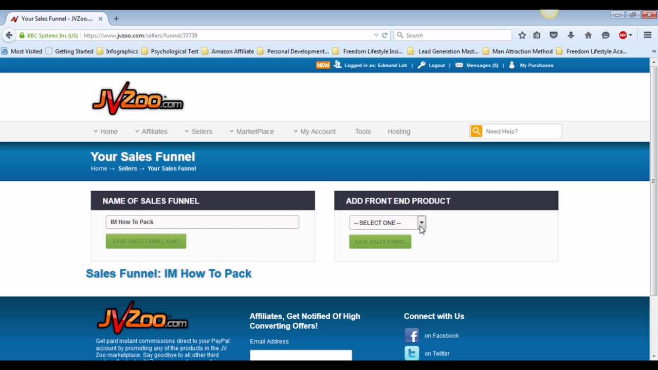 How To Make Sales Funnel On JVZoo? - YouTube