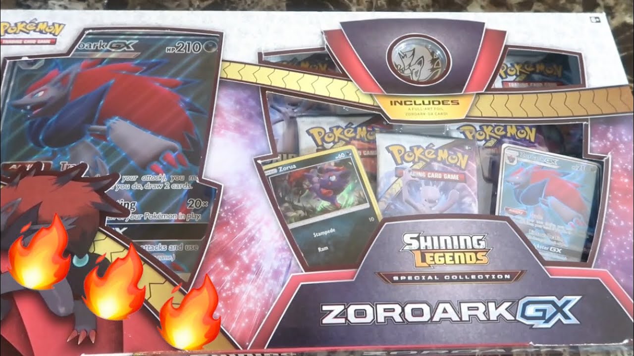 Zoroark gx box unboxing | dumb collector - YouTube