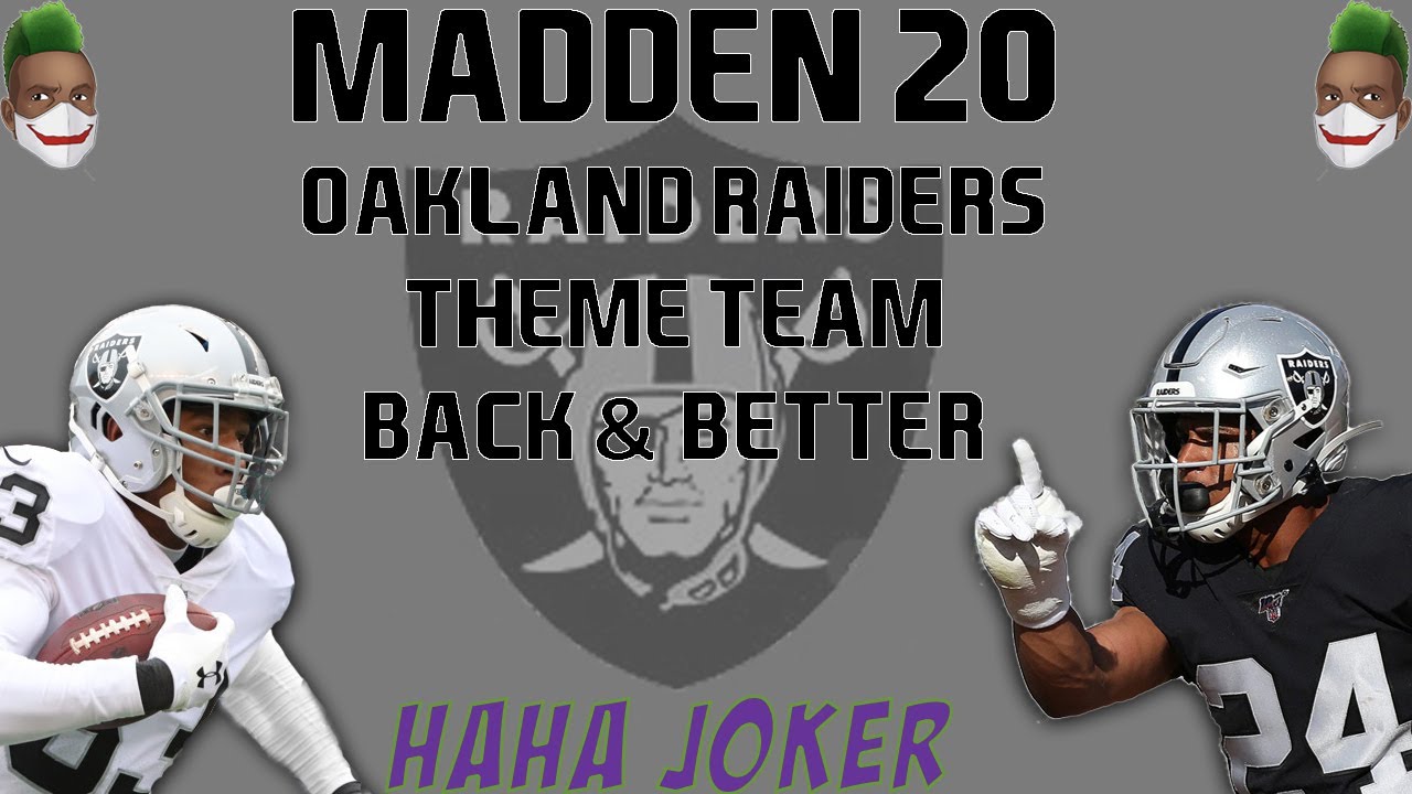 madden 20 OAKLAND RAIDERS boys are back and better - YouTube