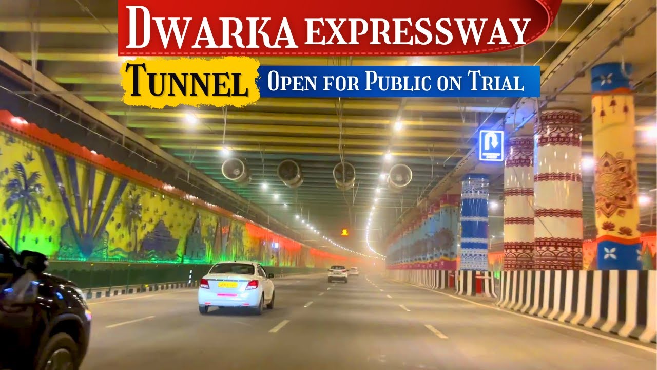 Dwarka Expressway Tunnel Finally Open for Public Trial | India's Most ...