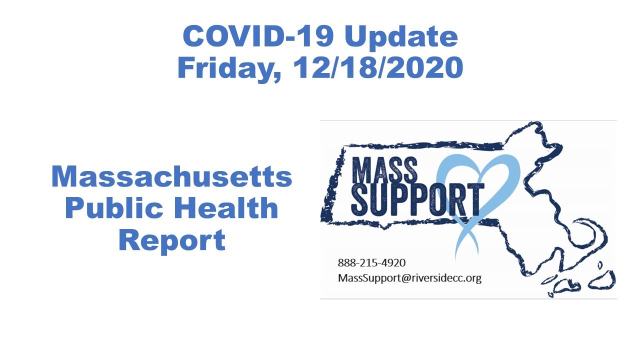 Massachusetts Public Health Report 12/18/2020 - YouTube