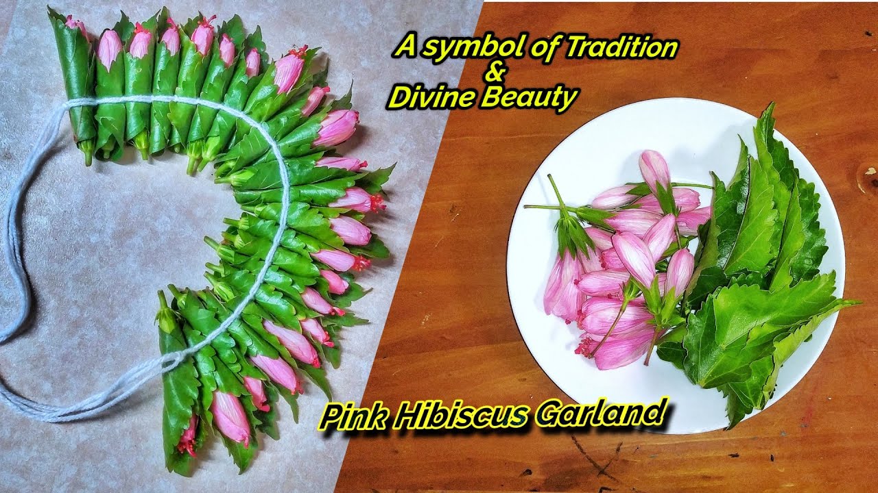 "Hibiscus Garland – A Radiant Blend of Tradition and Devotion!", Unique ...