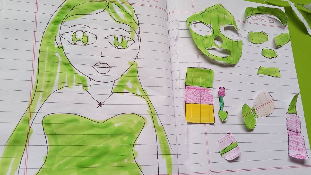 😍 Paper Doll Skin Care 😱| With Tutorial | How to make Paper Doll | # ...