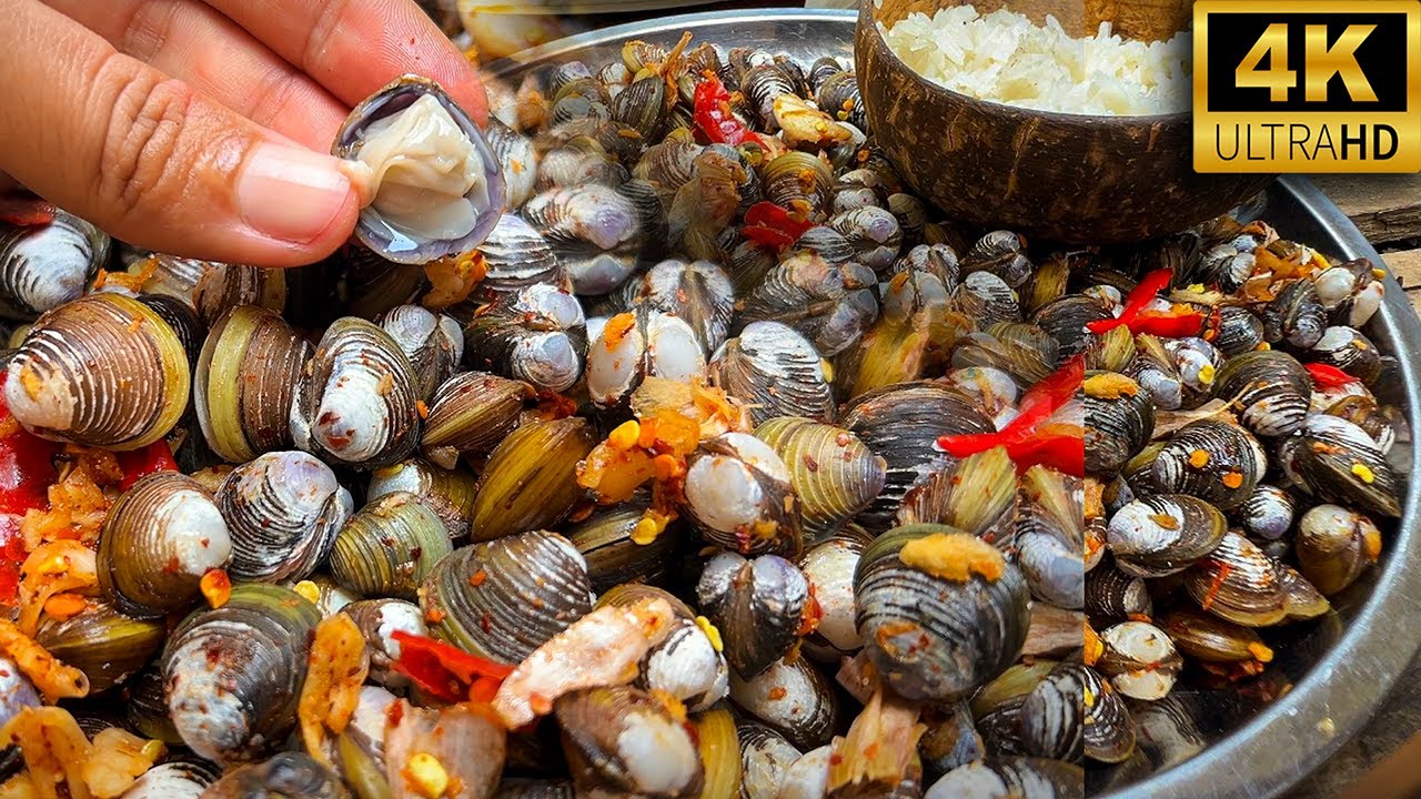 HOW TO MAKE SUN DRIED CLAMS | ASIAN FOOD @foodatasty - YouTube