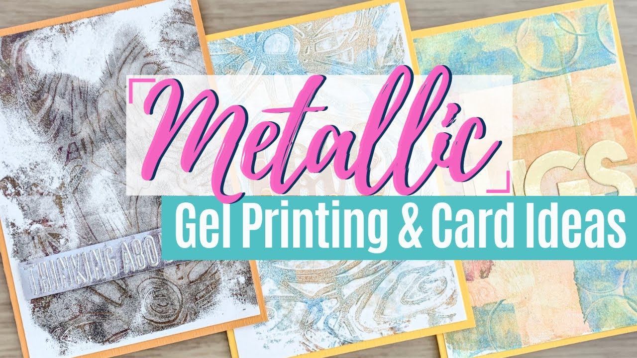 How To Create Gorgeous Metallic Prints On The Gel Plate - YouTube