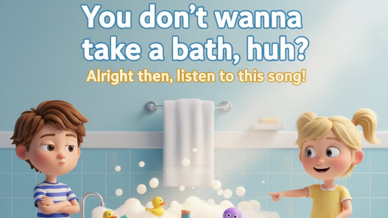 Kids Bath Song | Fun Hygiene Song for Children | Wash, Brush, and Stay ...