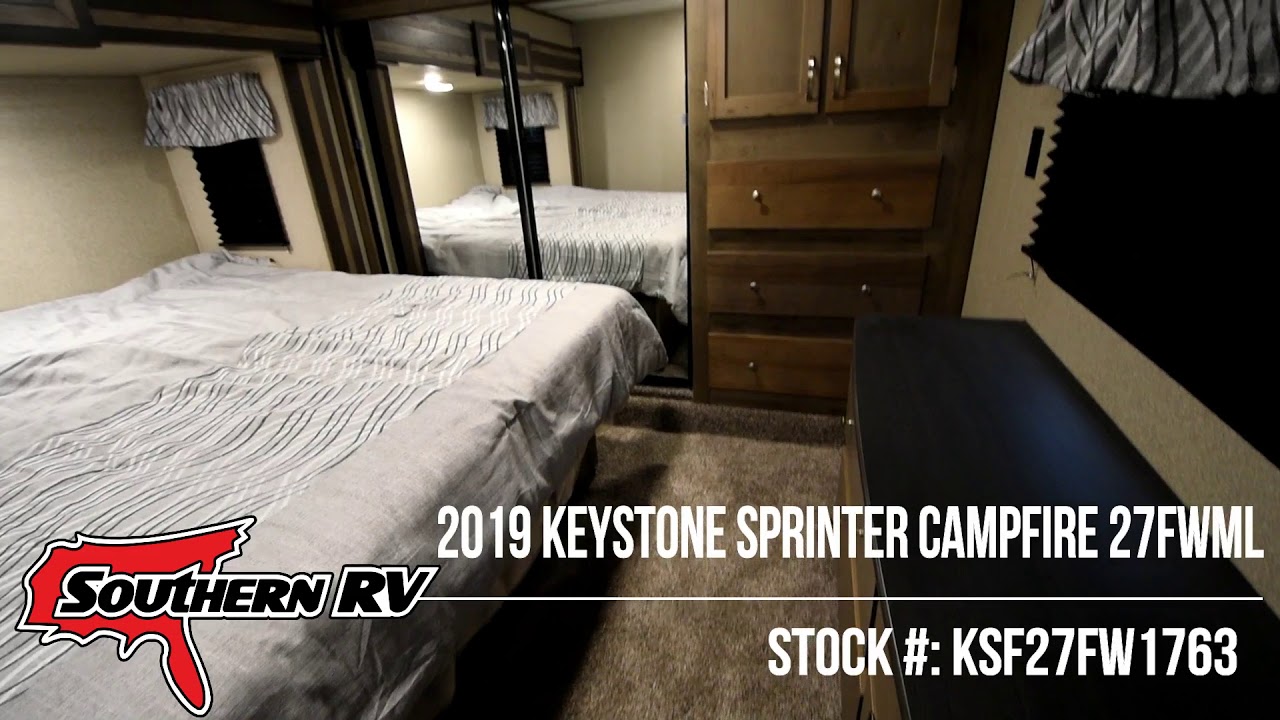 2019 Keystone Sprinter Campfire 27FWML in Mcdonough, GA - YouTube