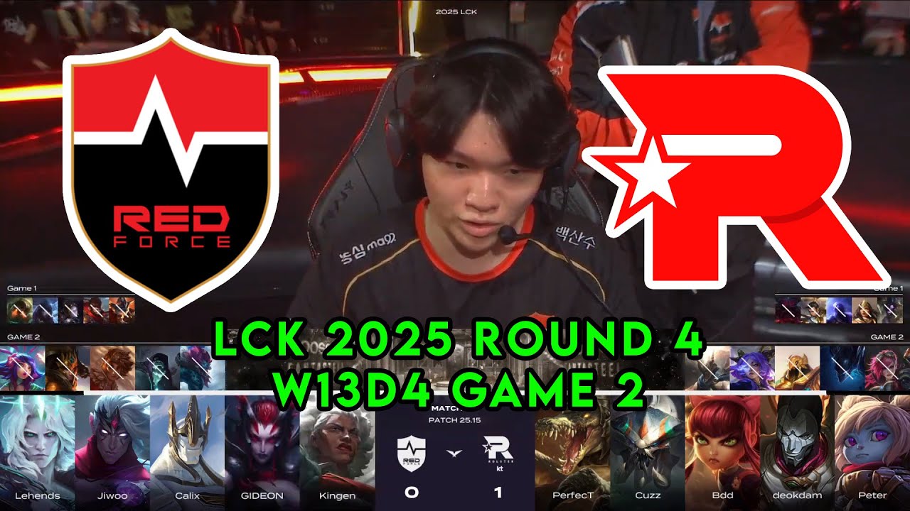 NS vs KT Game 2 | LCK 2025 Round 4 Week 13 Day 4 | Nongshim RedForce vs ...