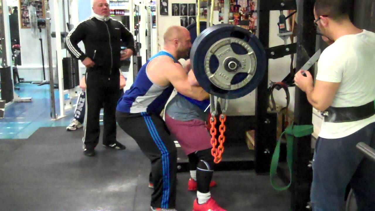 unique fitness andy beeston squats 280kg raw!!! @90kg - YouTube