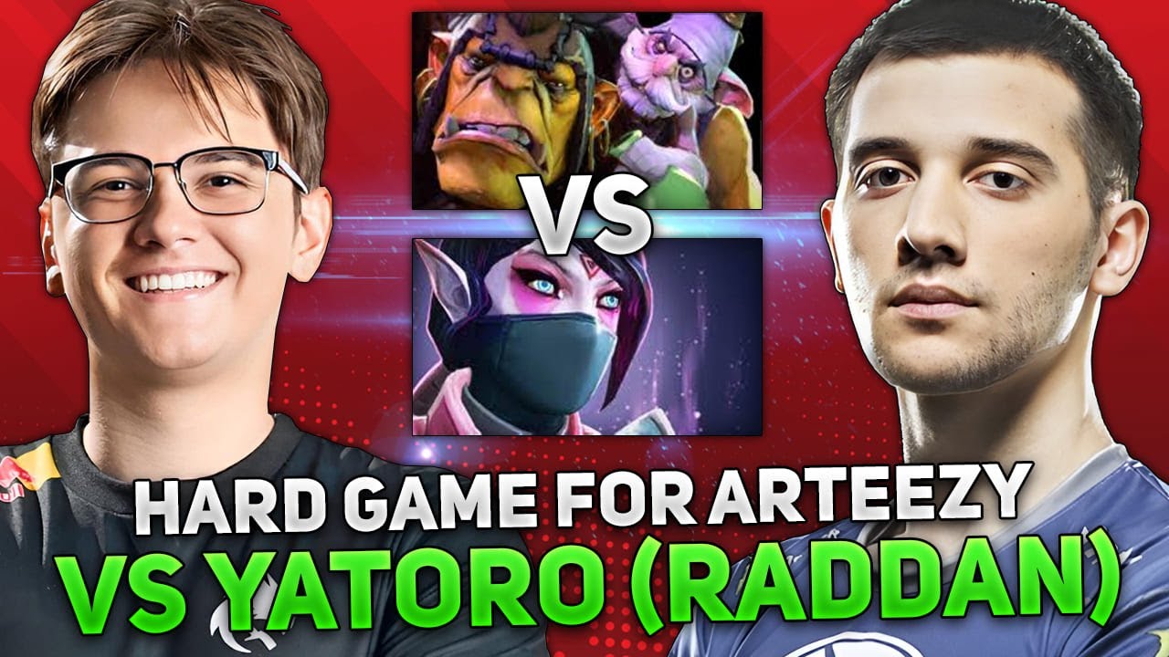 HARD GAME for ARTEEZY vs YATORO (RADDAN) in THIS GAME! RTZ plays on ALCHEMIST CARRY! - YouTube
