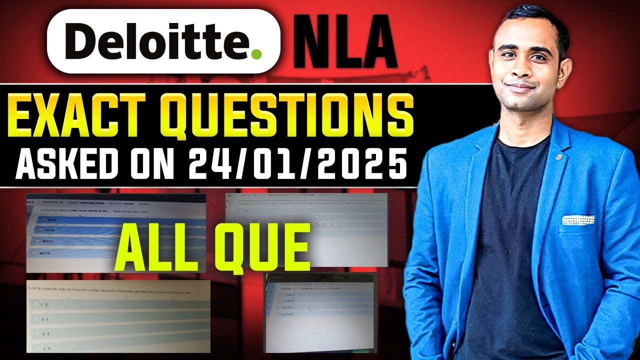 Deloitte Questions asked on 24/01/2025 | Deloitte exact questions asked ...