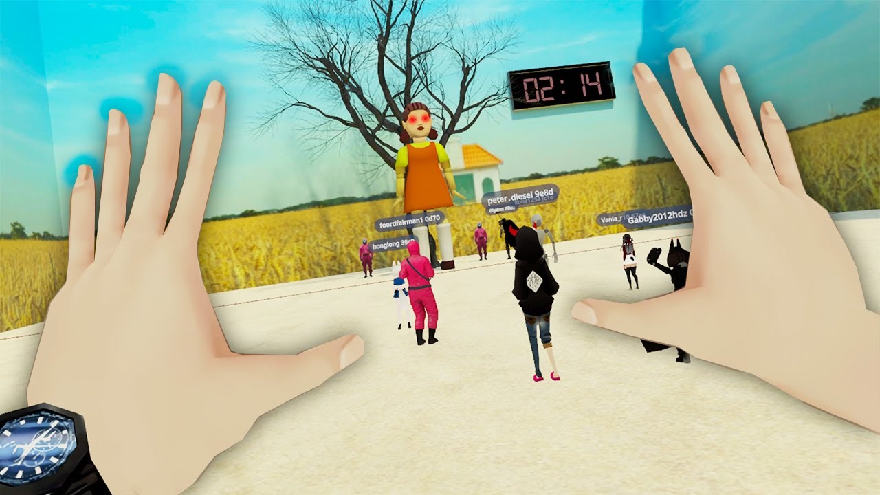 VR Squid Game RED Light GREEN Light Fun - YouTube