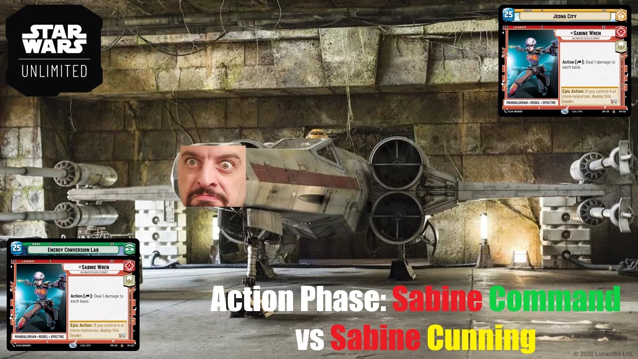 Action Phase: Sabine Command vs Cunning | Star Wars Unlimited Gameplay ...