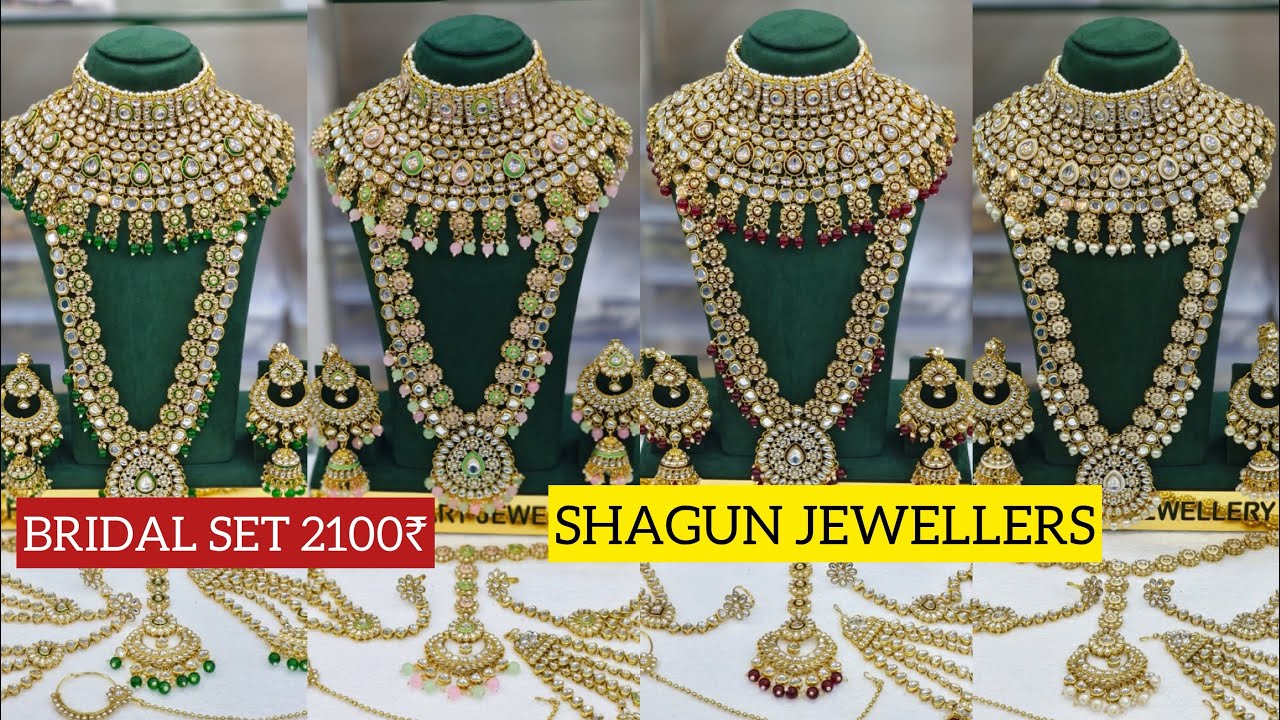 Green Color Kundan Bridal Set @ 2100₹ | Designer Bridal Jewellery ...