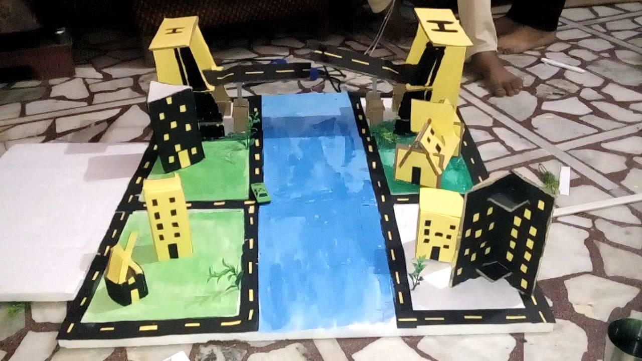 Hydraulic bridge working model by Gagan and group - YouTube