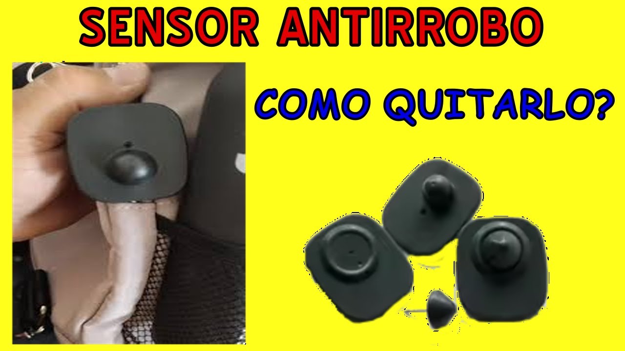 Como quitar SENSOR o broche Antirrobo de la ROPA - YouTube