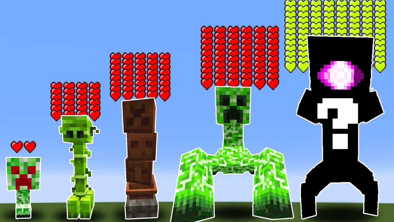 Which Creepers mobs and bosses is immortal?? - YouTube