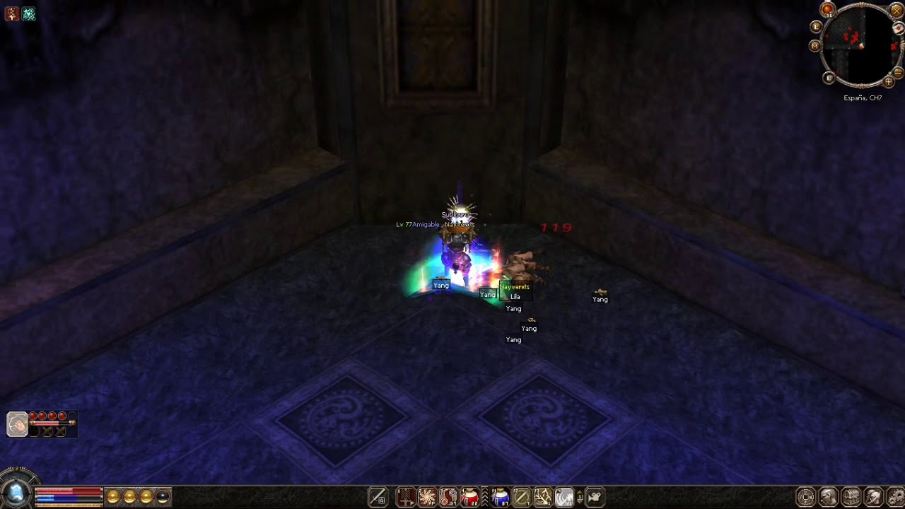 Metin2 España - equipo básico para levear en gruta del exilio 2 - YouTube