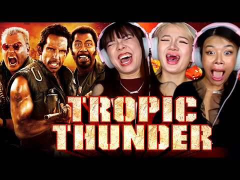 Asian Girls React | Tropic Thunder | First Time Watch