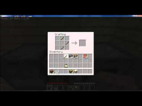 Minecraft - How to make a Bow and Fishing Rod - Wasabi182 - YouTube