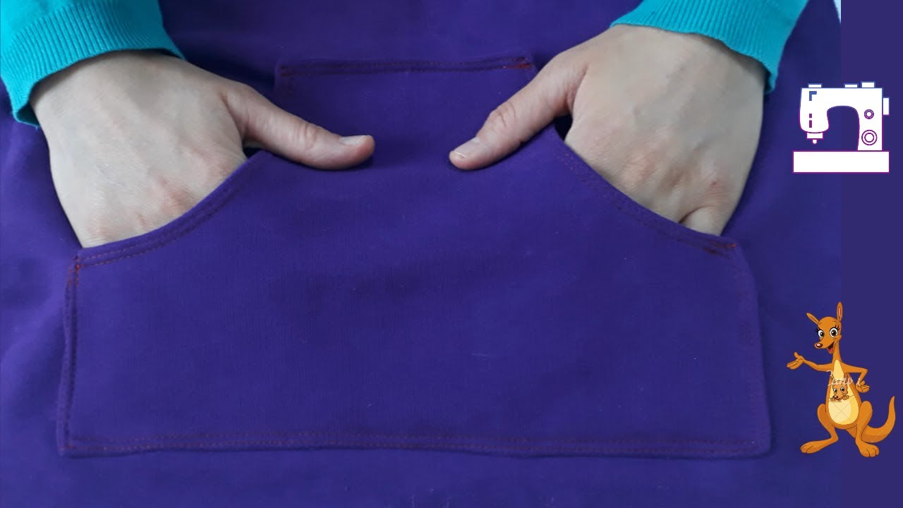 Very easy kangaroo pocket sewing / sewing tips and tricks #sewingtricks ...