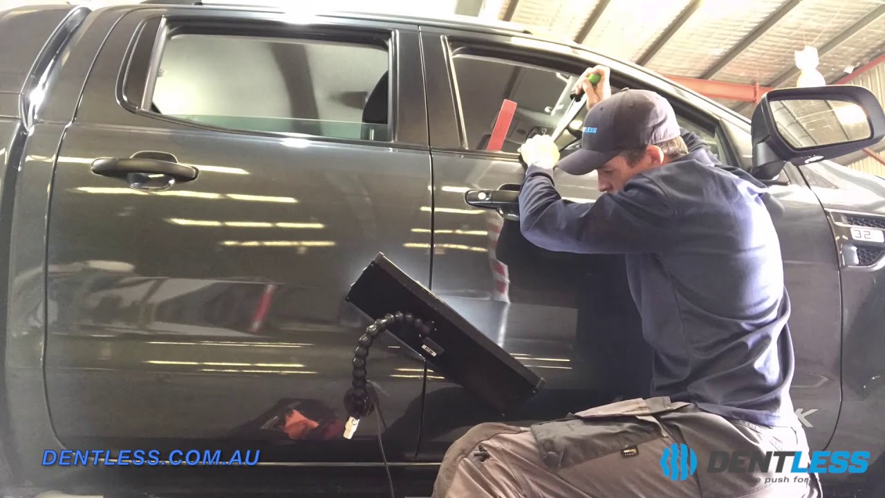 Ford Ranger Smiley Face Dent Repair - Time Lapse - YouTube