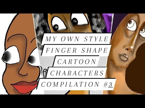 my favorite finger drawing cartoon characters compilation #3 - YouTube