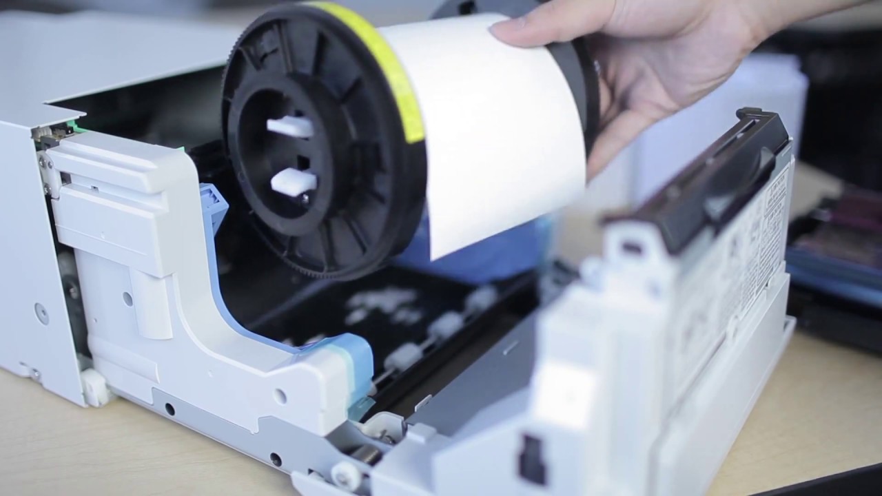 Mitsubishi How to Install Paper & Ribbon on Compact Series Printers ...