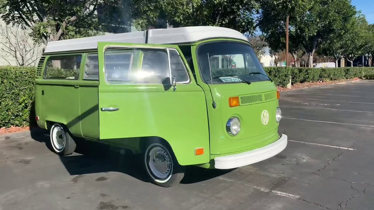 1976 VW Bus Westfalia Sage Green Restoration - YouTube