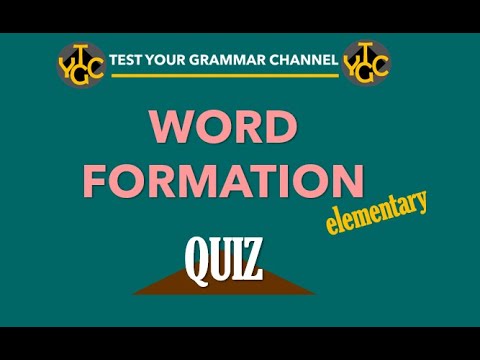 Improve your English Vocabulary: Word Formation Quiz - YouTube