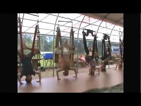 Class Yoga Swing Air gyro gym - YouTube