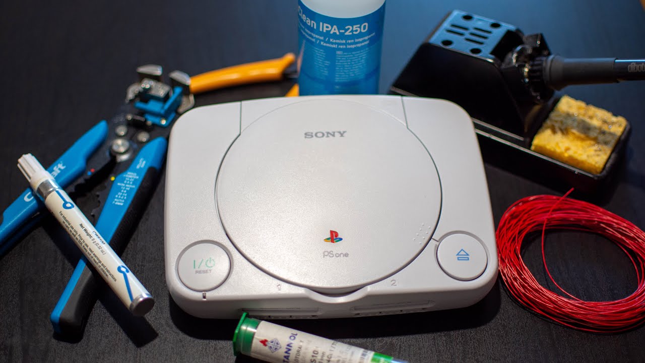 PS One ONEchip mod. - YouTube