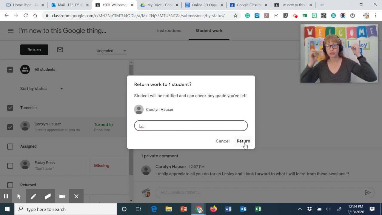 Using Private Comments in Google Classroom - YouTube